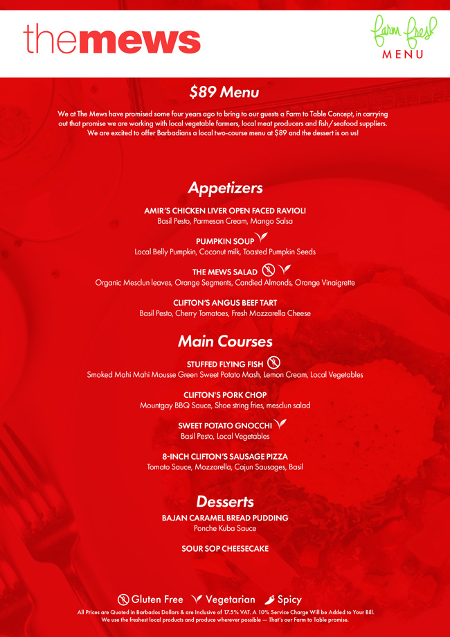 The-mews-summer-menu - The Mews Barbados